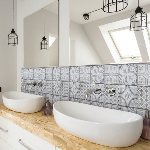 Dc fix MOROCCAN STYLE Self-Adhesive Waterproof Vinyl Wall Tiles 30.5cm ...