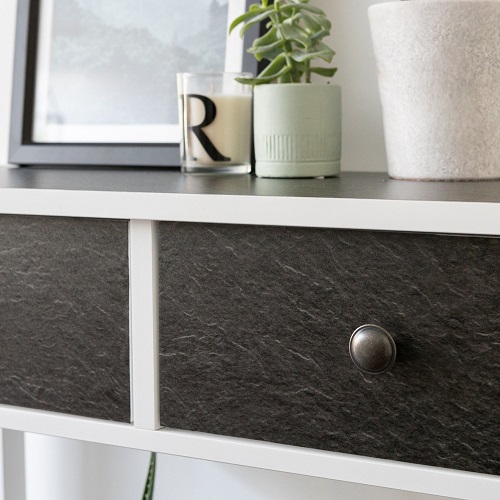 Dc fix BLACK SLATE MATT Sticky Back Plastic Vinyl Wrap Film (2m or 2.1m ...